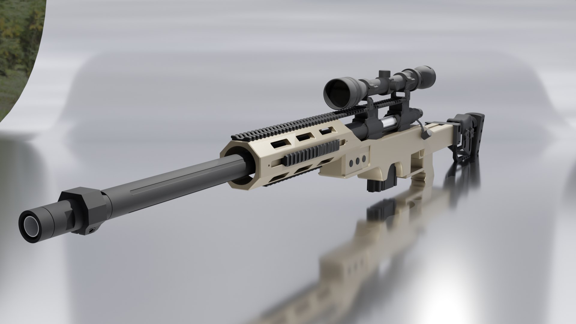 3D Sniper Rifle L96 MB4411D OD With Optics - TurboSquid 2070729