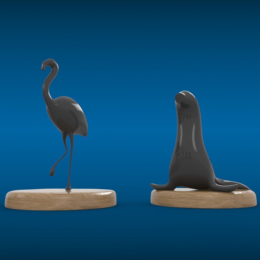 3d Model Animal Statues