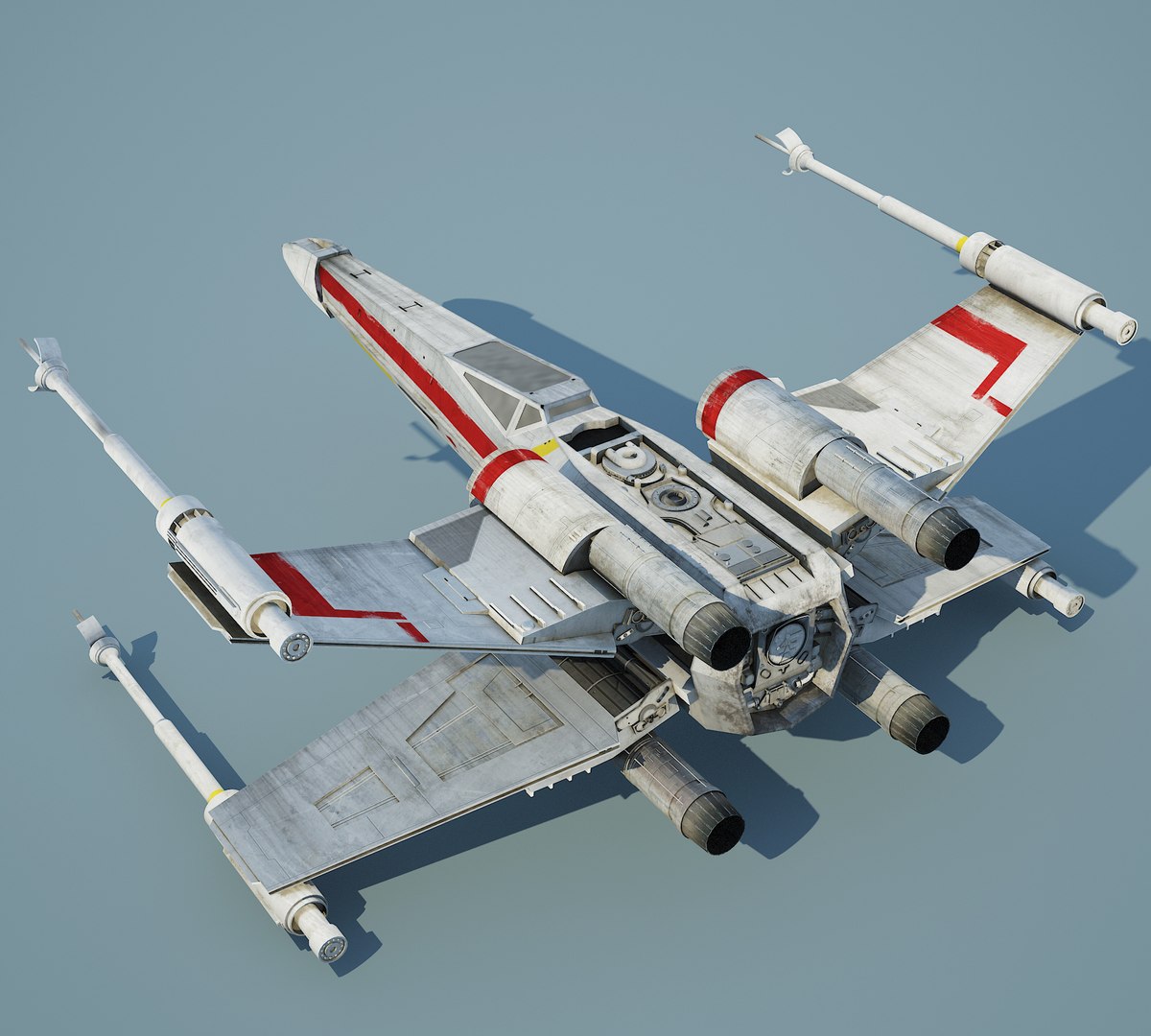 star wars x-wing r2-d2 3d obj
