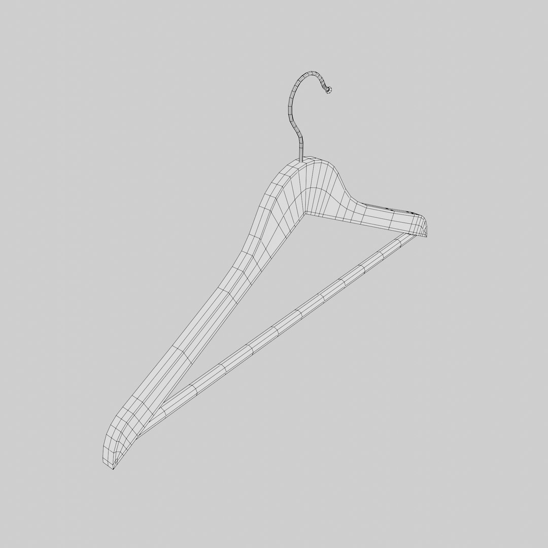 Wooden Hanger Model - TurboSquid 1607751