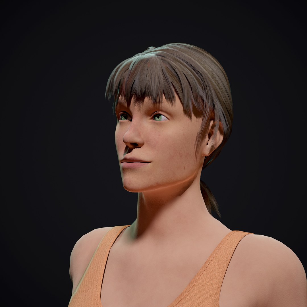 Modular Rigged Female Survivor Character Model - TurboSquid 1734602