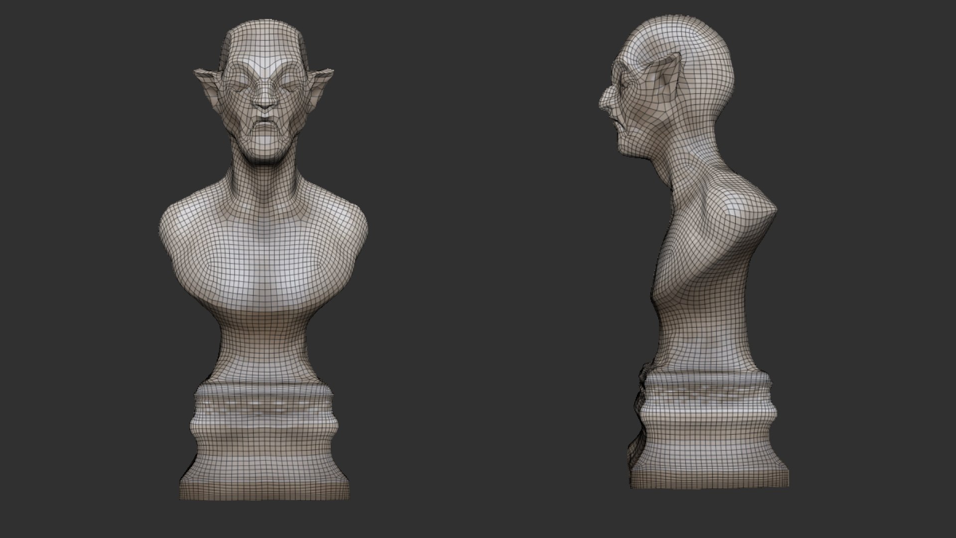 Statue Of An Old Grumpy Goblin 3D Model - TurboSquid 1845684