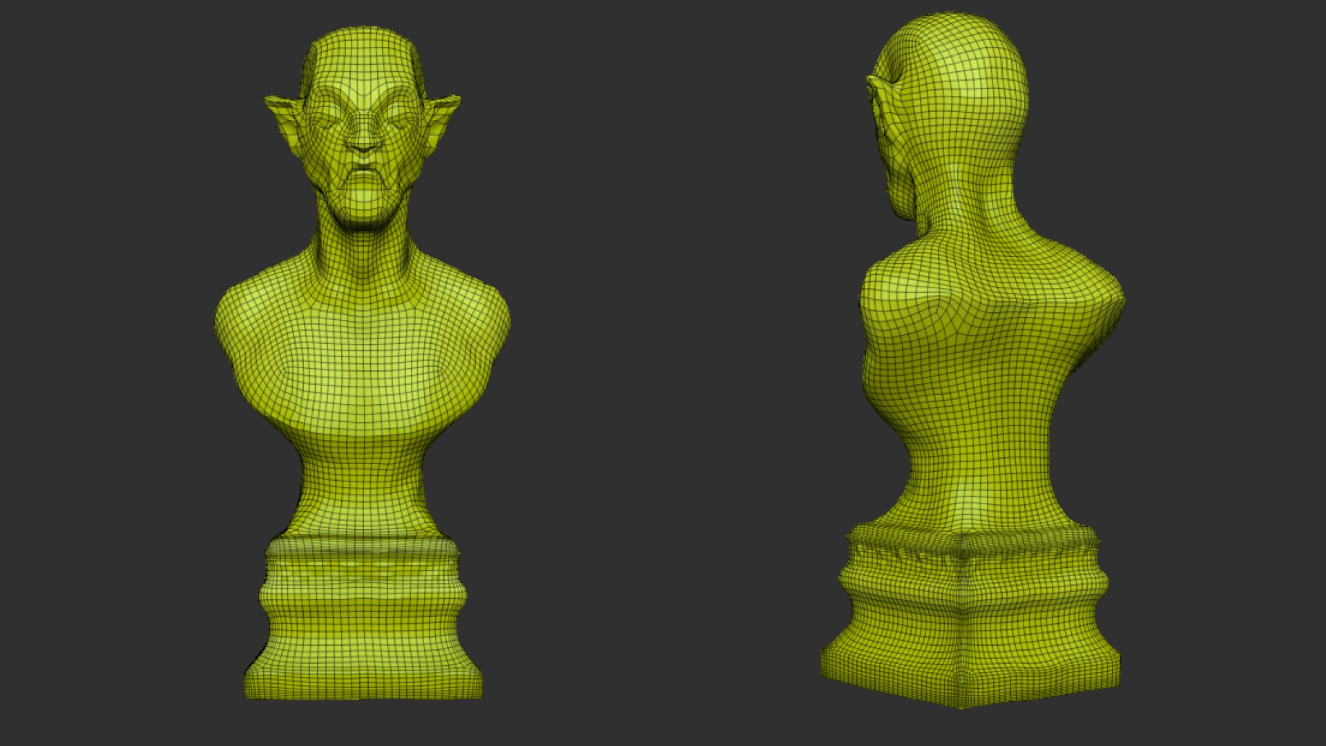 Statue Of An Old Grumpy Goblin 3D Model - TurboSquid 1845684