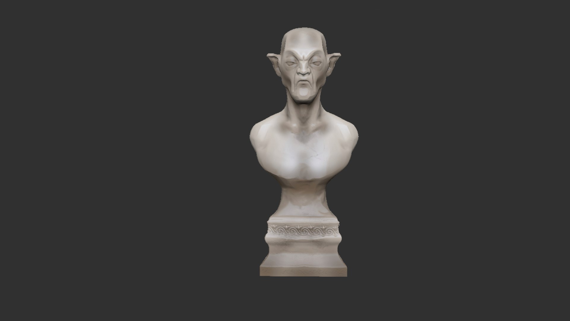 Statue Of An Old Grumpy Goblin 3D Model - TurboSquid 1845684