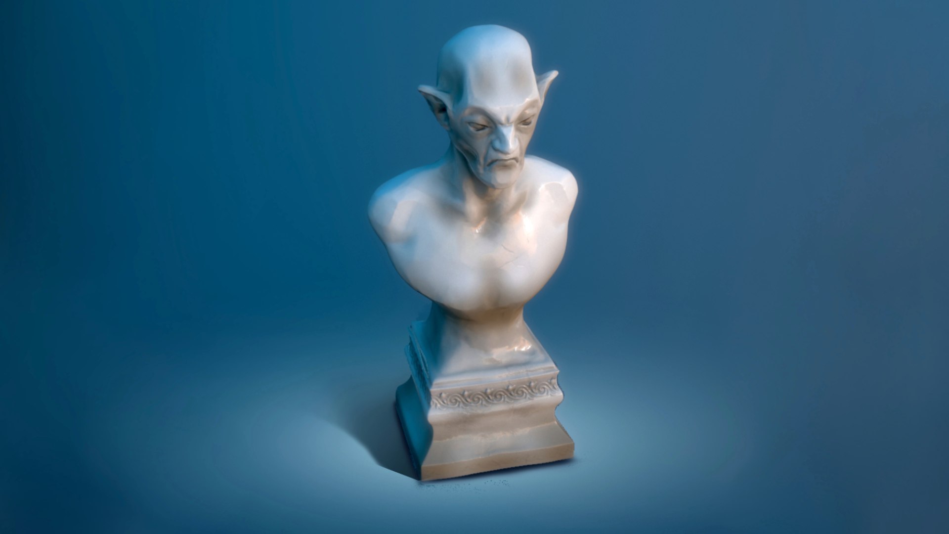 Statue Of An Old Grumpy Goblin 3D Model - TurboSquid 1845684