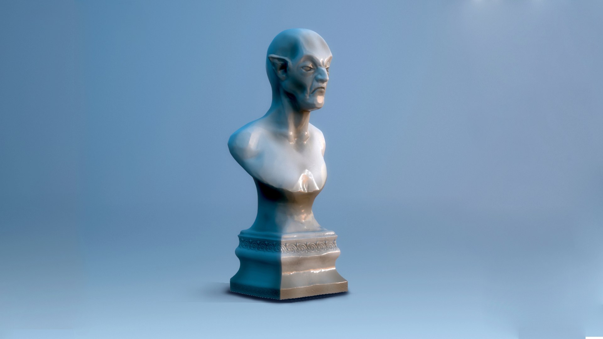 Statue Of An Old Grumpy Goblin 3D Model - TurboSquid 1845684