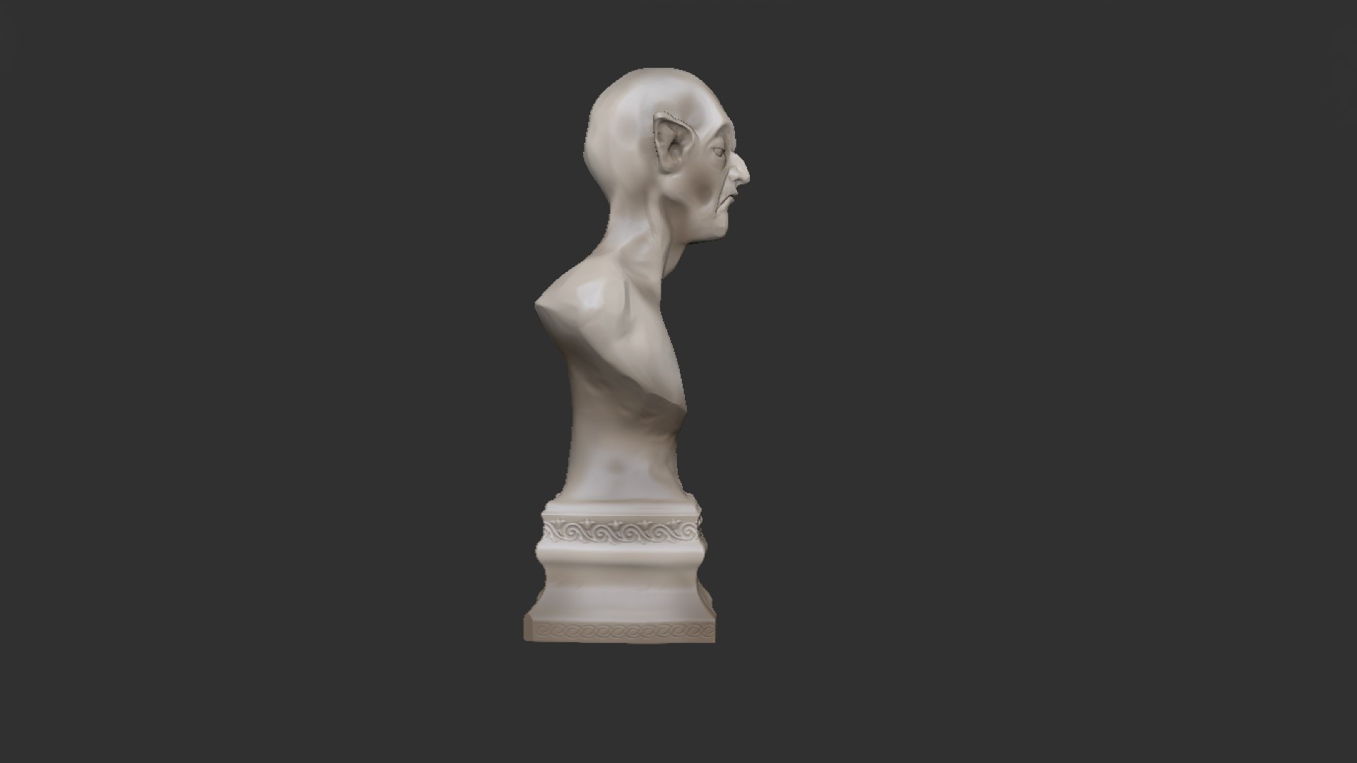 Statue Of An Old Grumpy Goblin 3D Model - TurboSquid 1845684