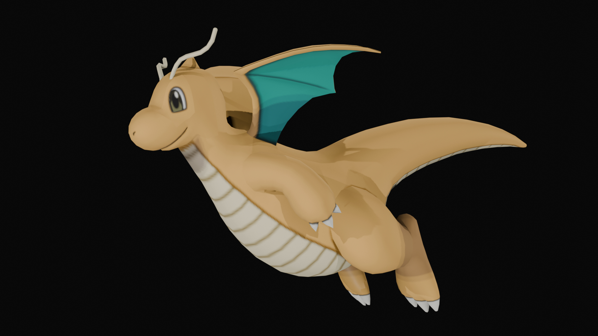 POKEMON Dragonite Animated Game Already Model - TurboSquid 2359027
