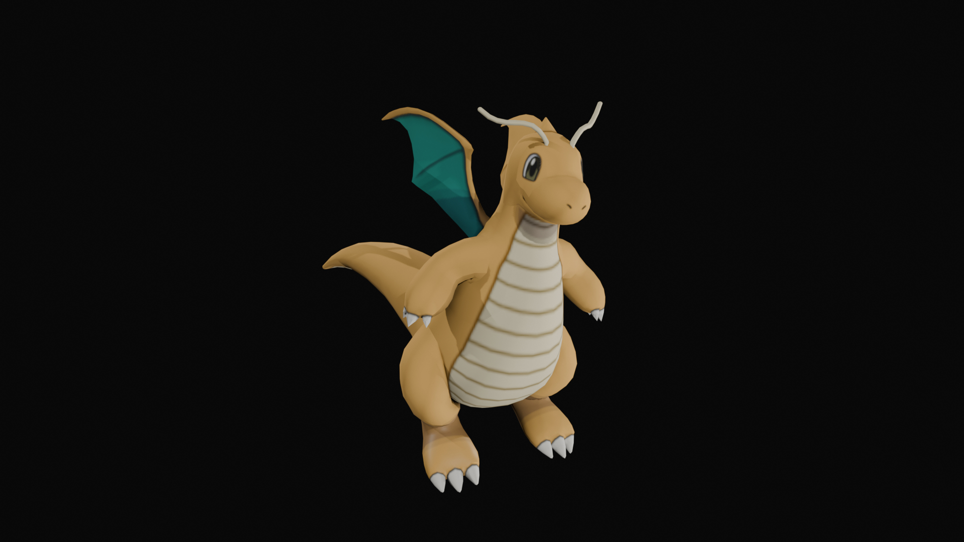 POKEMON Dragonite Animated Game Already Model - TurboSquid 2359027
