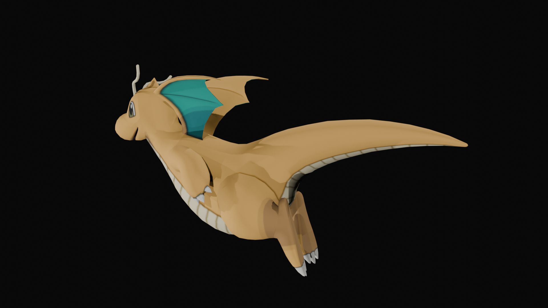 POKEMON Dragonite Animated Game Already Model - TurboSquid 2359027