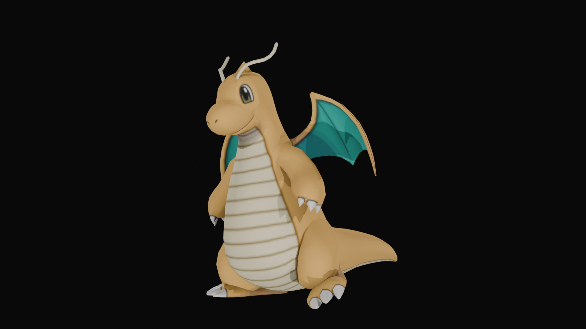 POKEMON Dragonite Animated Game Already Model - TurboSquid 2359027