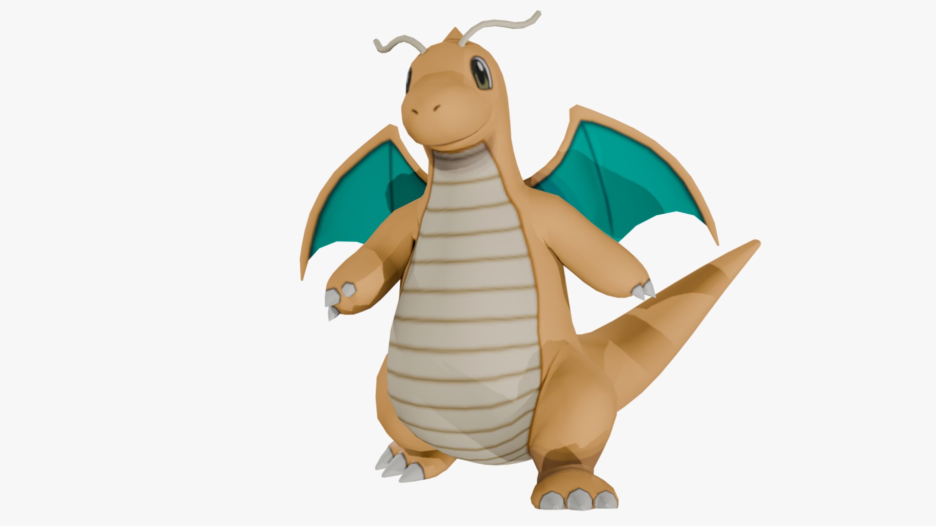 POKEMON Dragonite Animated Game Already Model - TurboSquid 2359027