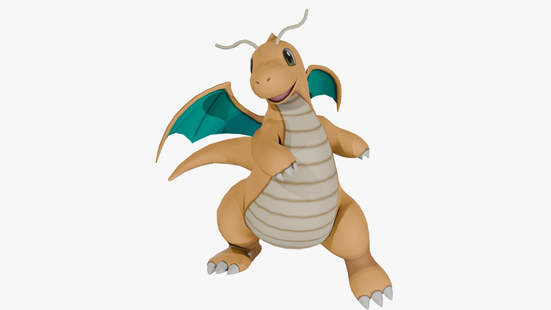 POKEMON Dragonite Animated Game Already Model - TurboSquid 2359027