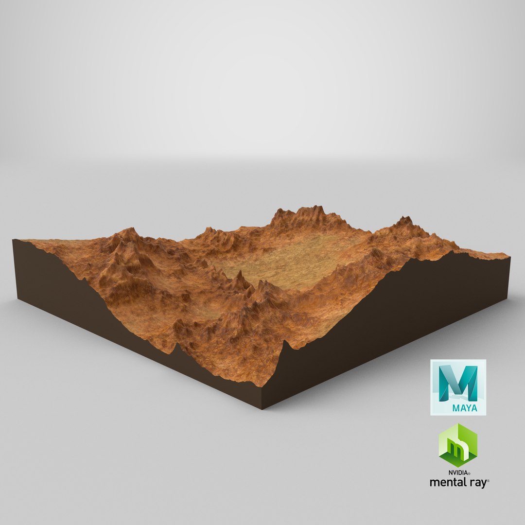 3D model cartoon terrain 02 - TurboSquid 1605931