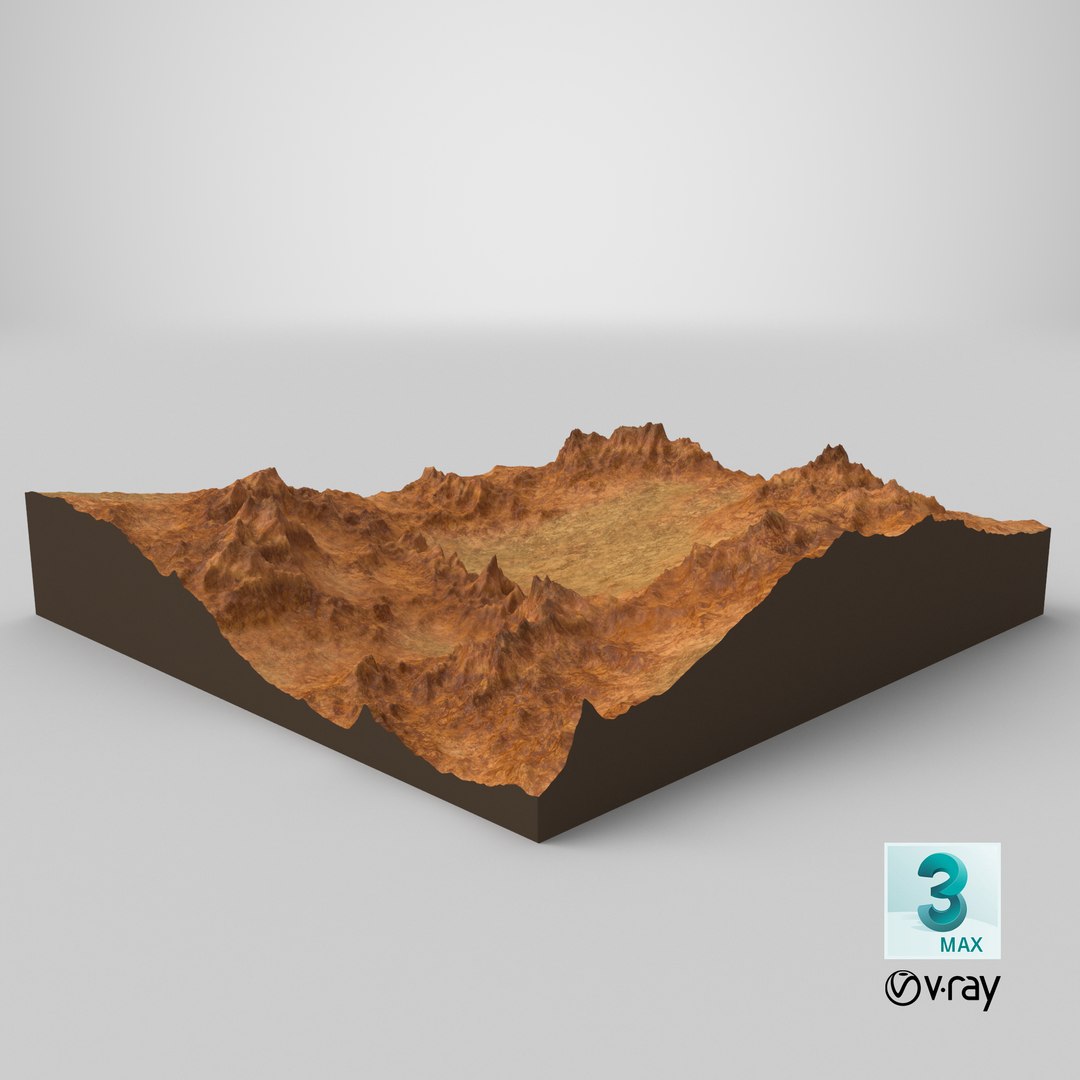 3D model cartoon terrain 02 - TurboSquid 1605931