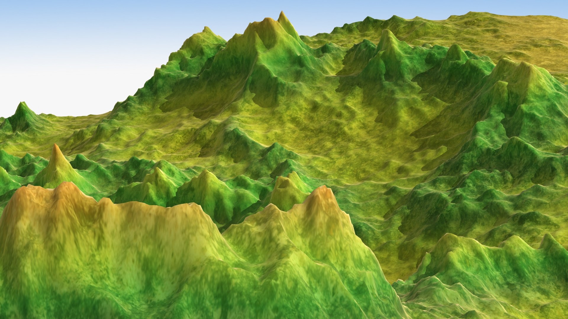 3D Model Cartoon Terrain 02 - TurboSquid 1605931