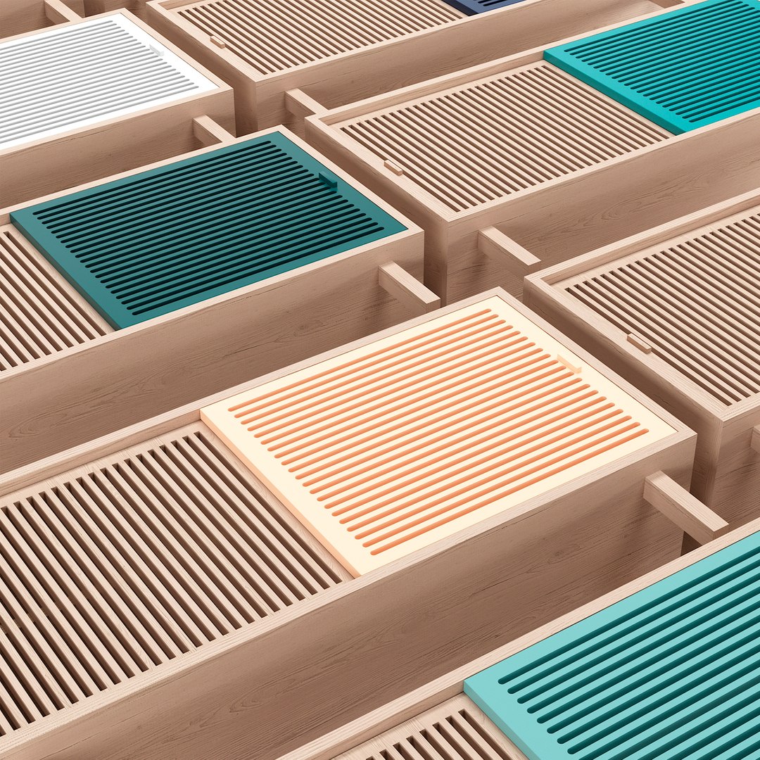 3D Model Colonel Kyoto Sideboard Set - TurboSquid 1612675