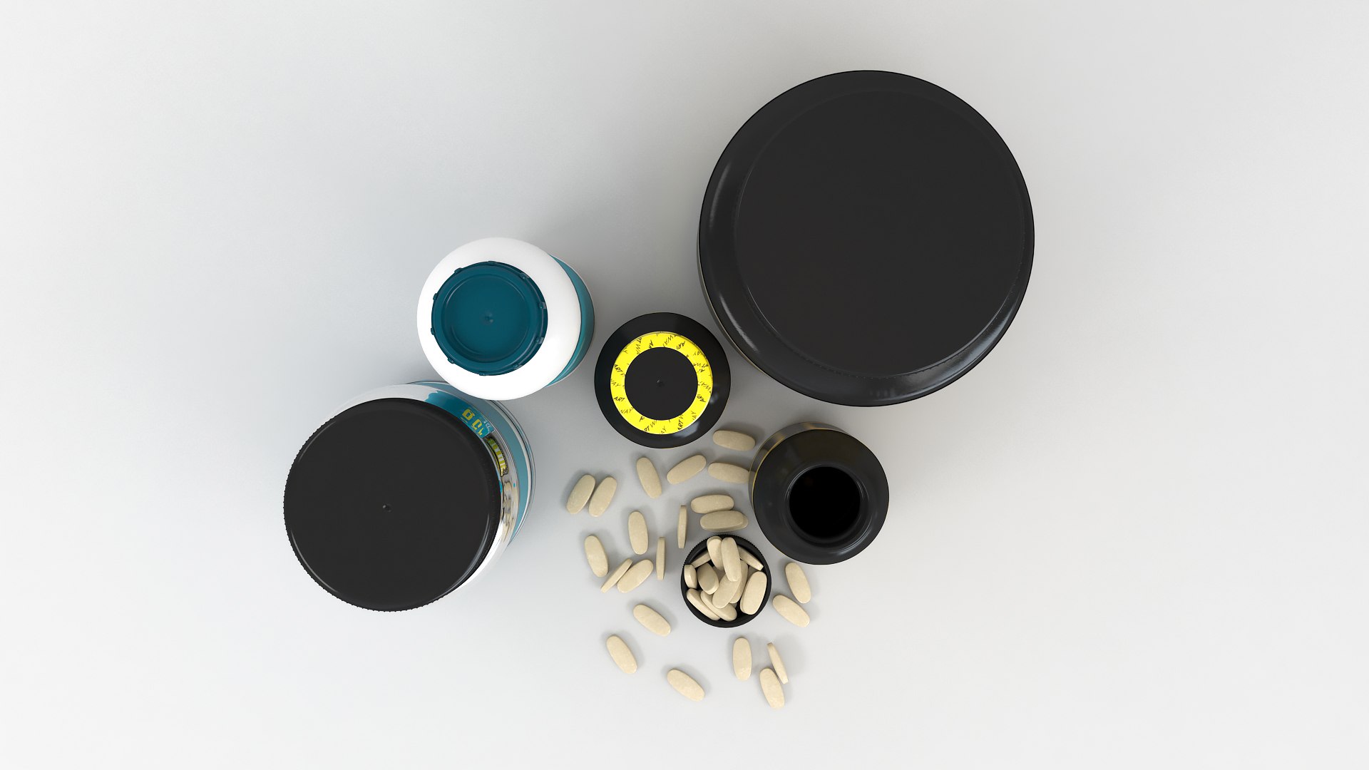 Bottles Additives 3D Model - TurboSquid 1506801