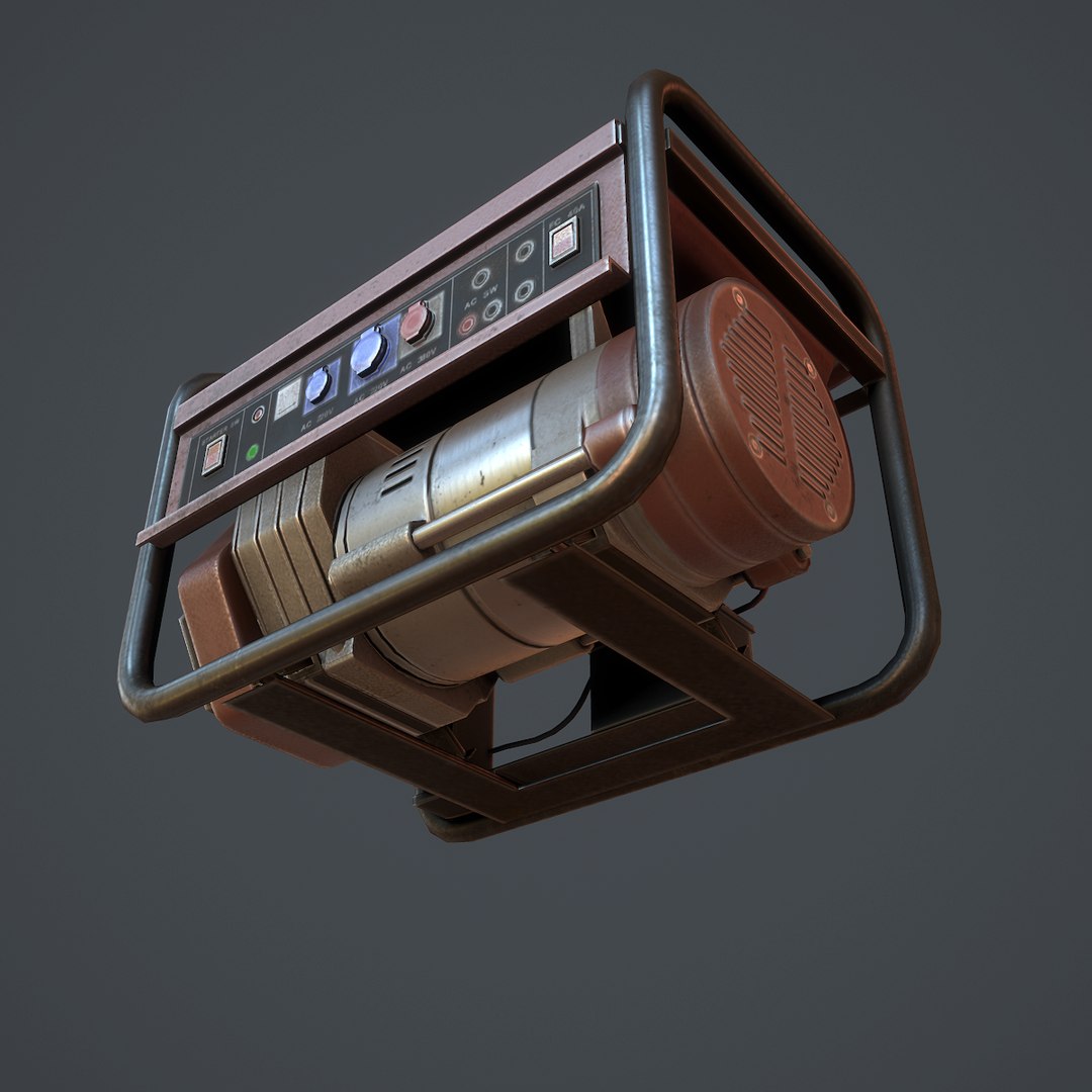 3d Model Portable Generator