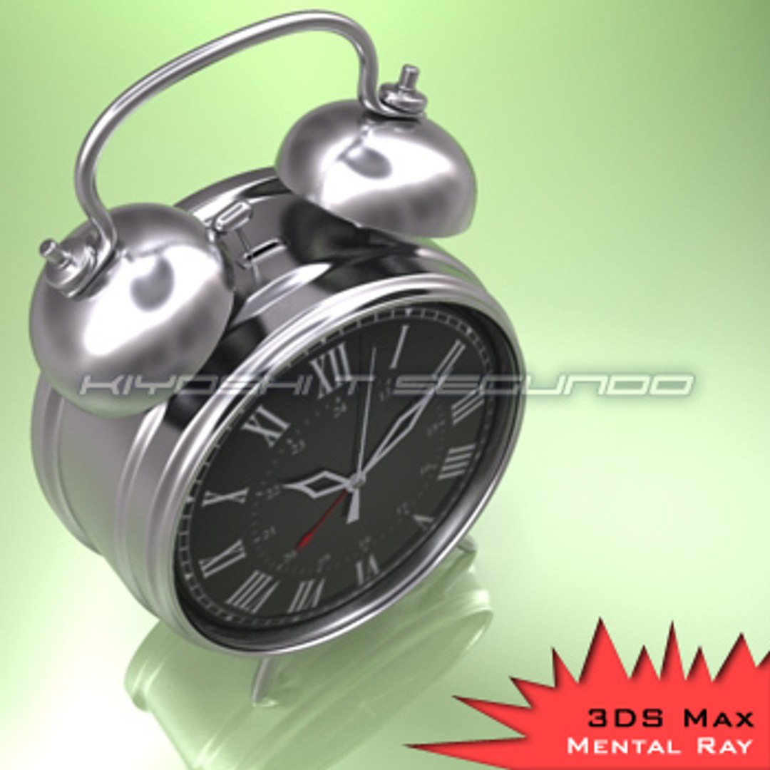 3d Classic Alarm Clock Model