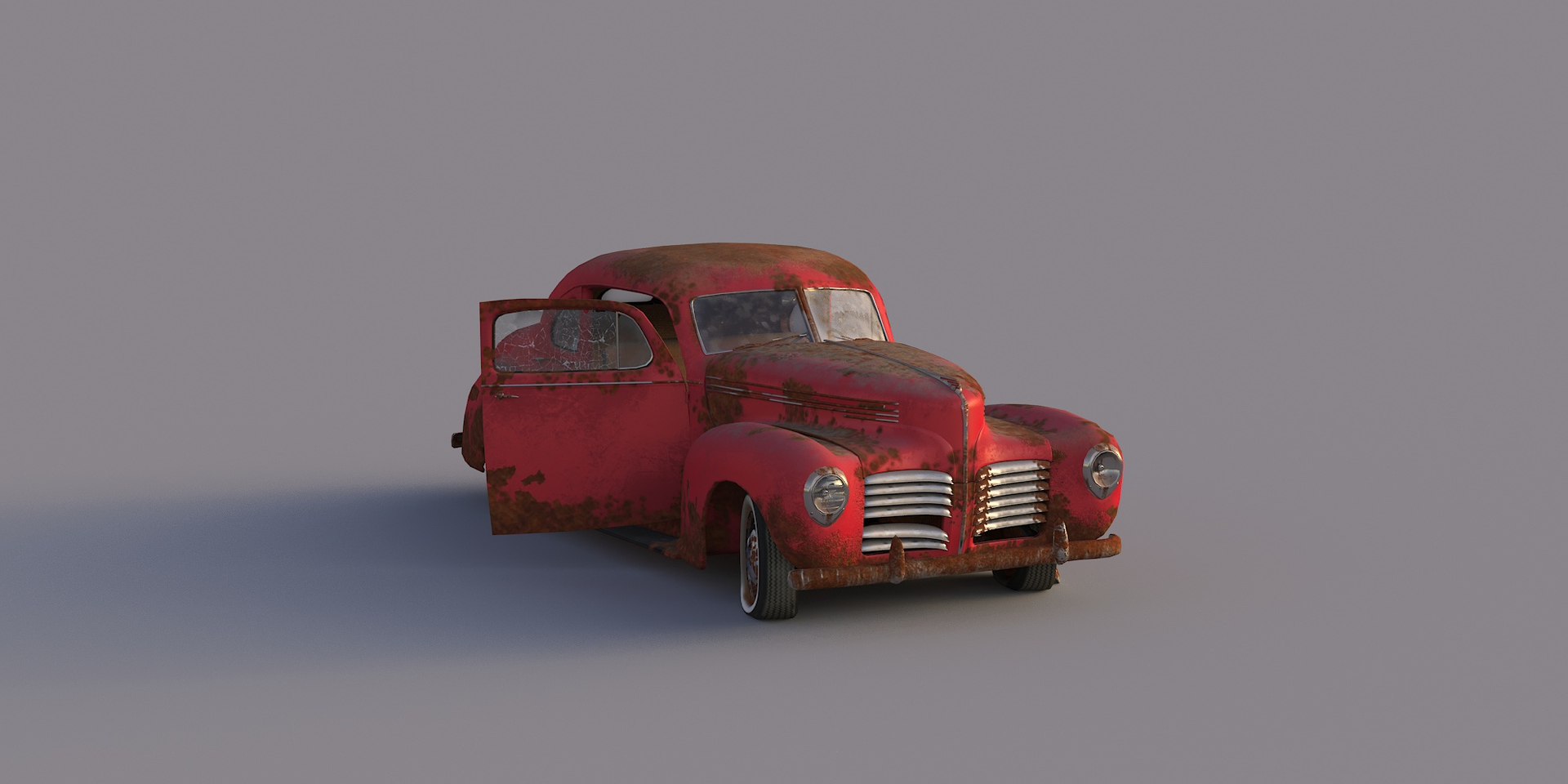 Rusty Hudson Coupe Car Model - TurboSquid 1636511