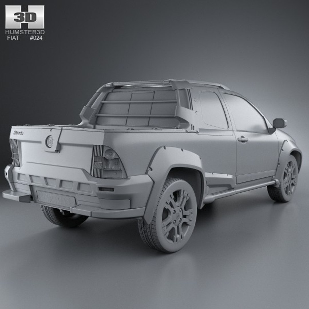 3d fiat strada long