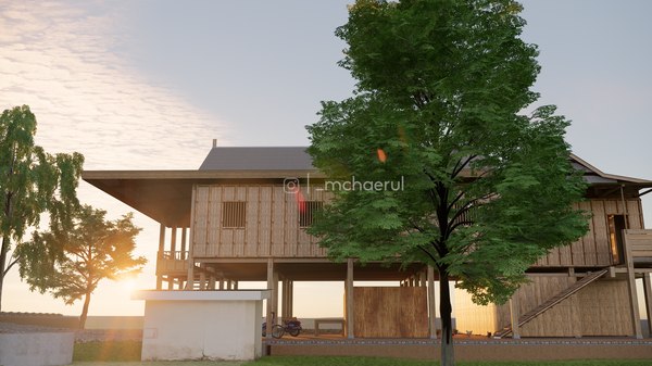 modelo 3d CELEBES TRADITIONAL HOUSE - TurboSquid 2070069