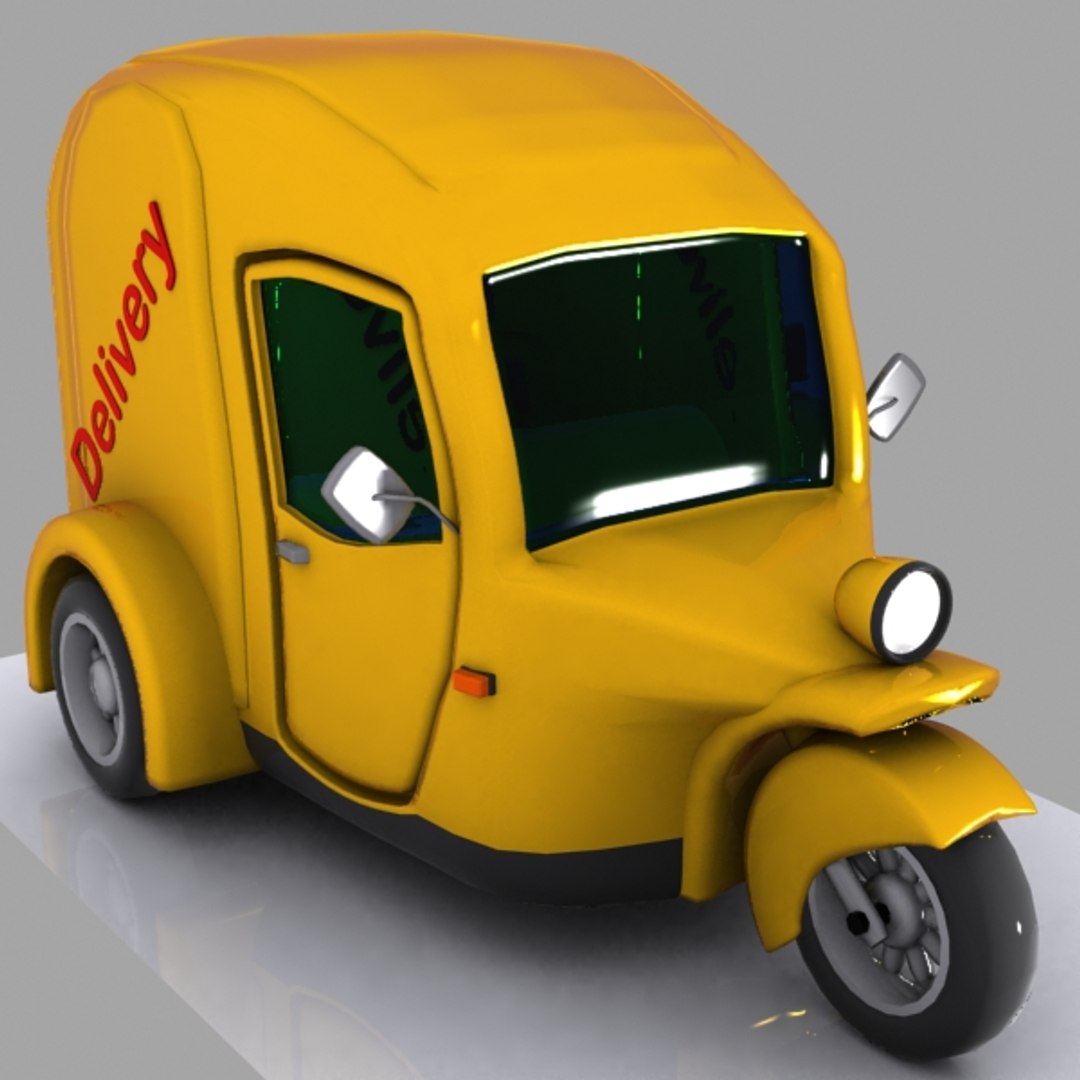 3d Cartoon Tricycle Car