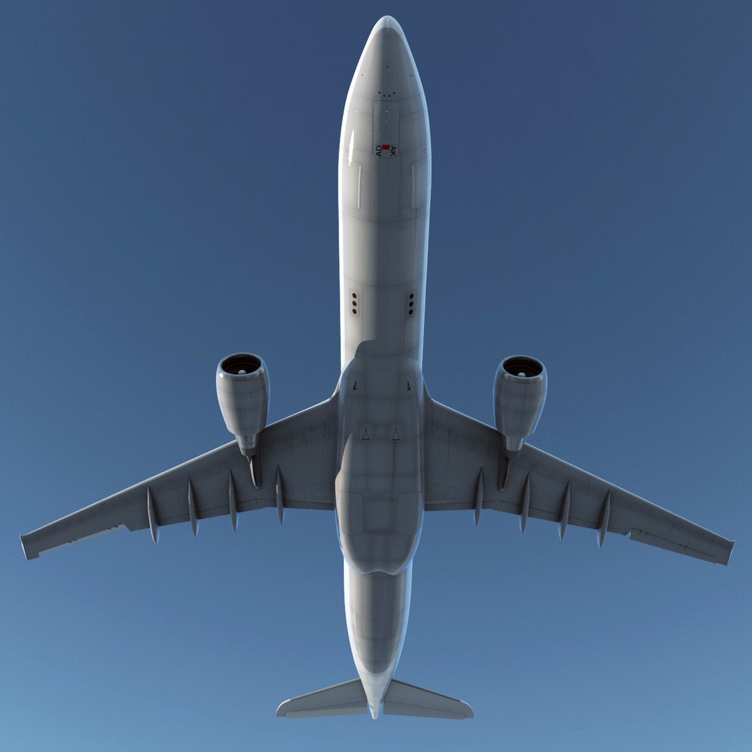 Jet Airliner Airbus A330-300 3d Model