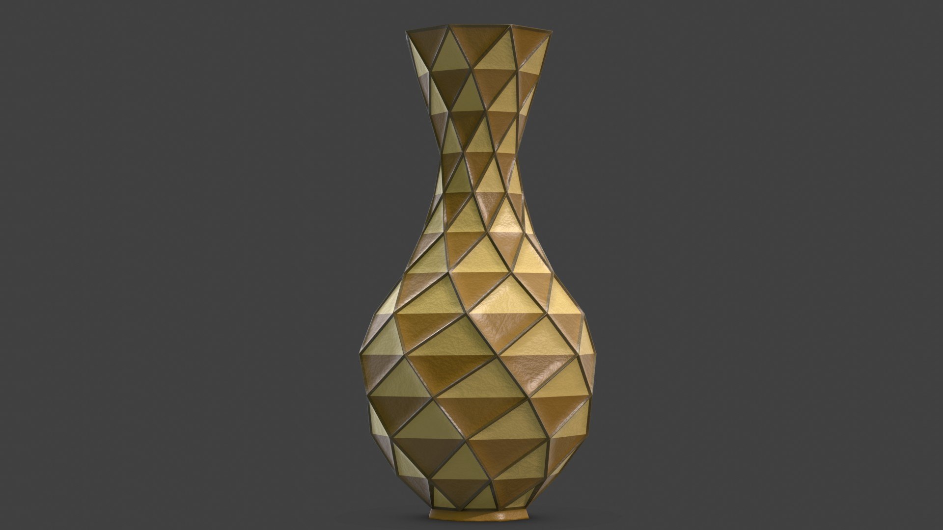 3D model Decorative Rhomboid Vase - TurboSquid 2017450