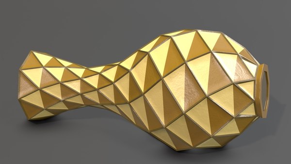 3D model Decorative Rhomboid Vase - TurboSquid 2017450