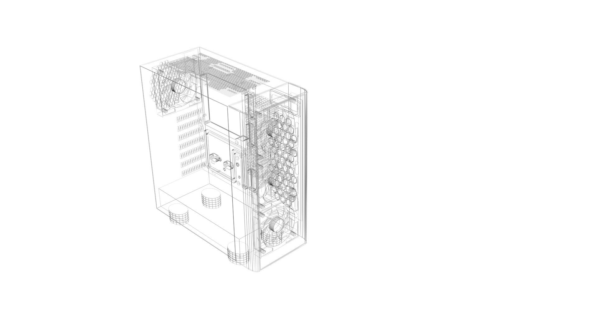 3D Open Pc Case - TurboSquid 1706082
