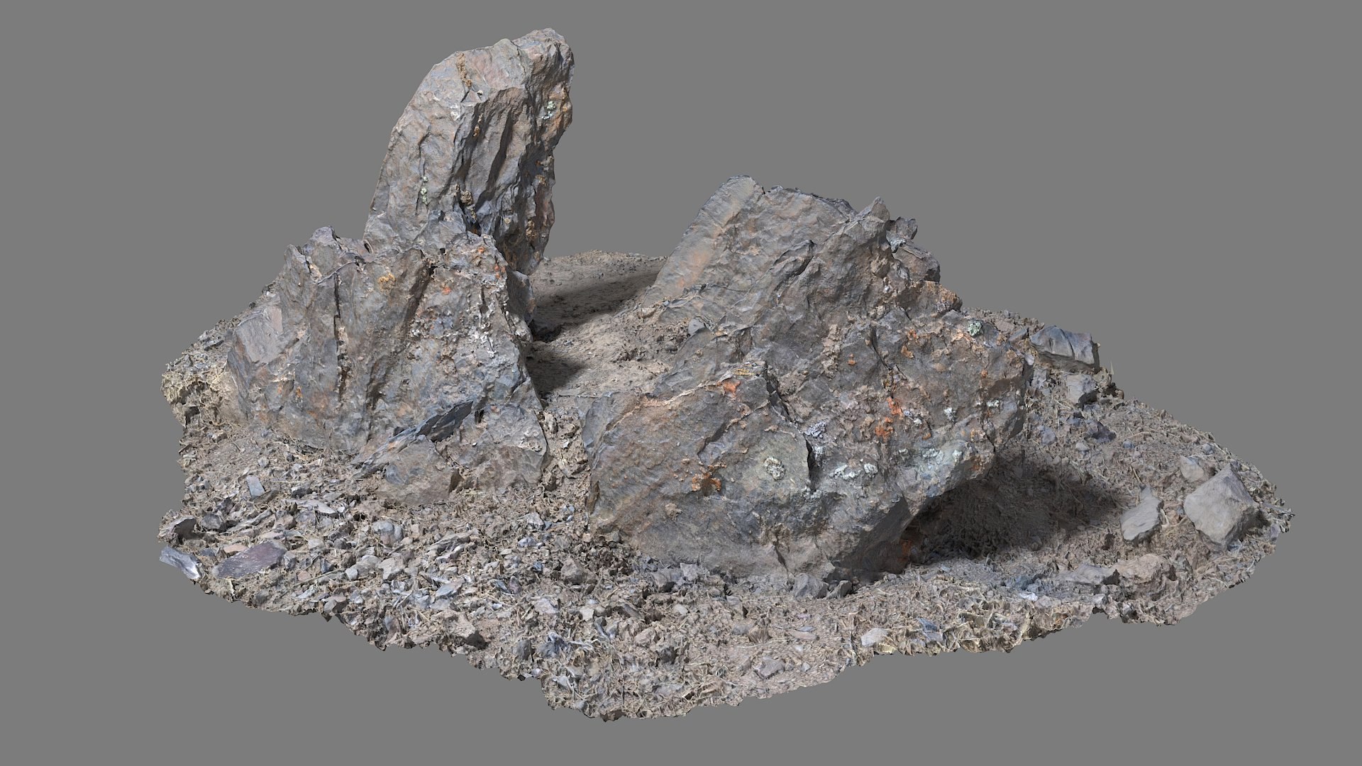 Assembly Ground Rock 26 3D - TurboSquid 2003760