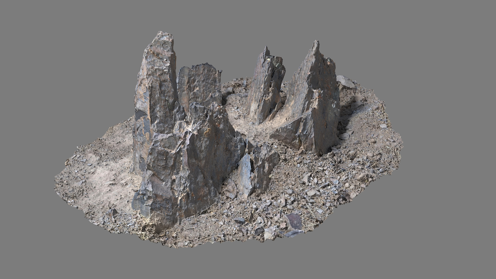 Assembly Ground Rock 26 3D - TurboSquid 2003760