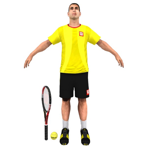 3d model tennis player