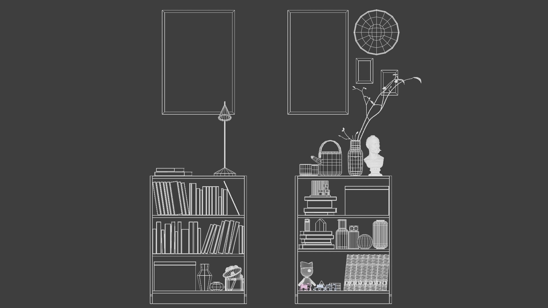 3D Billy Bookcase 106x80x28 Cm Model - TurboSquid 2173180