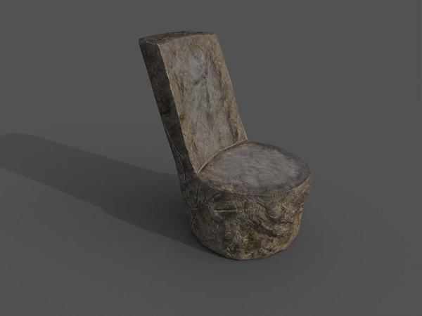 3D chair stone - TurboSquid 1673335