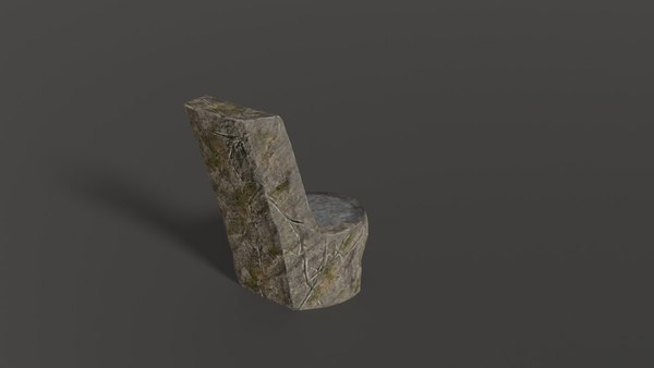 3D chair stone - TurboSquid 1673335