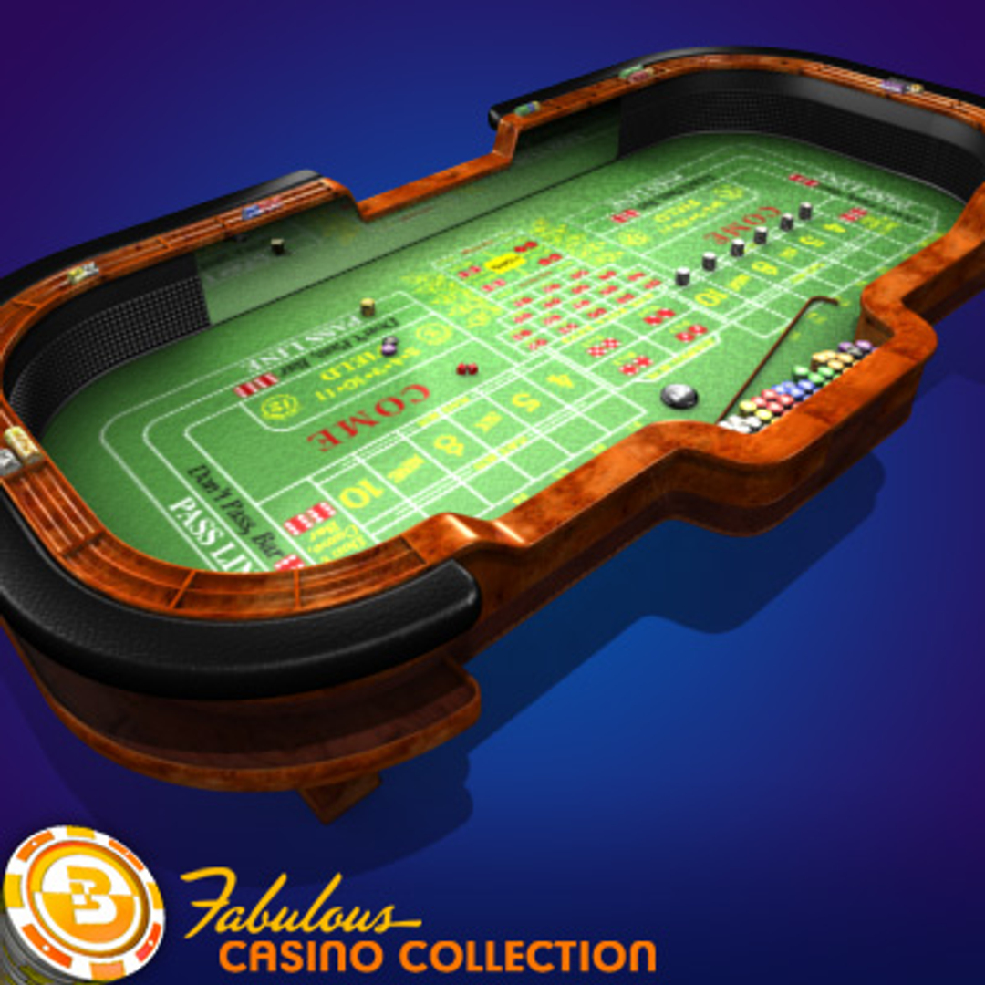 3d model craps table