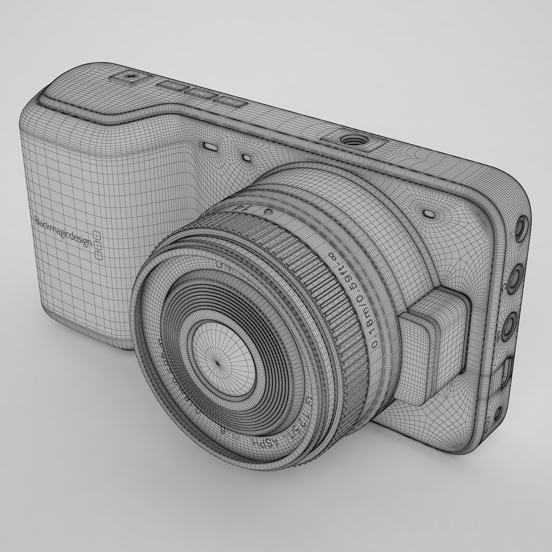 3d Blackmagic Pocket Camera Model