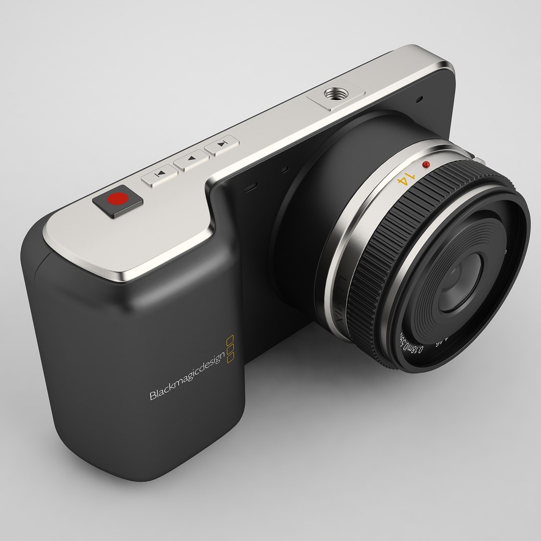 3d Blackmagic Pocket Camera Model
