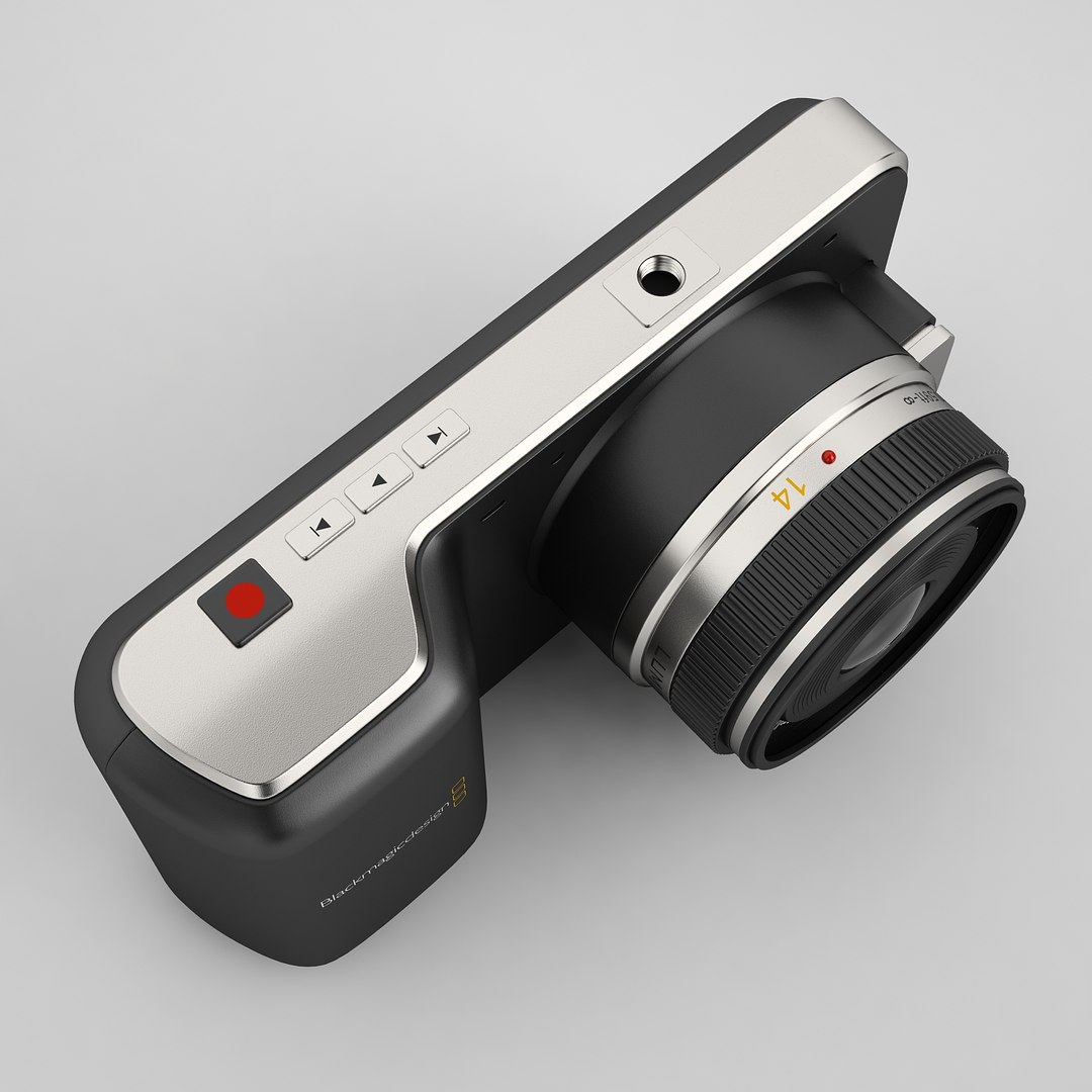 3d Blackmagic Pocket Camera Model