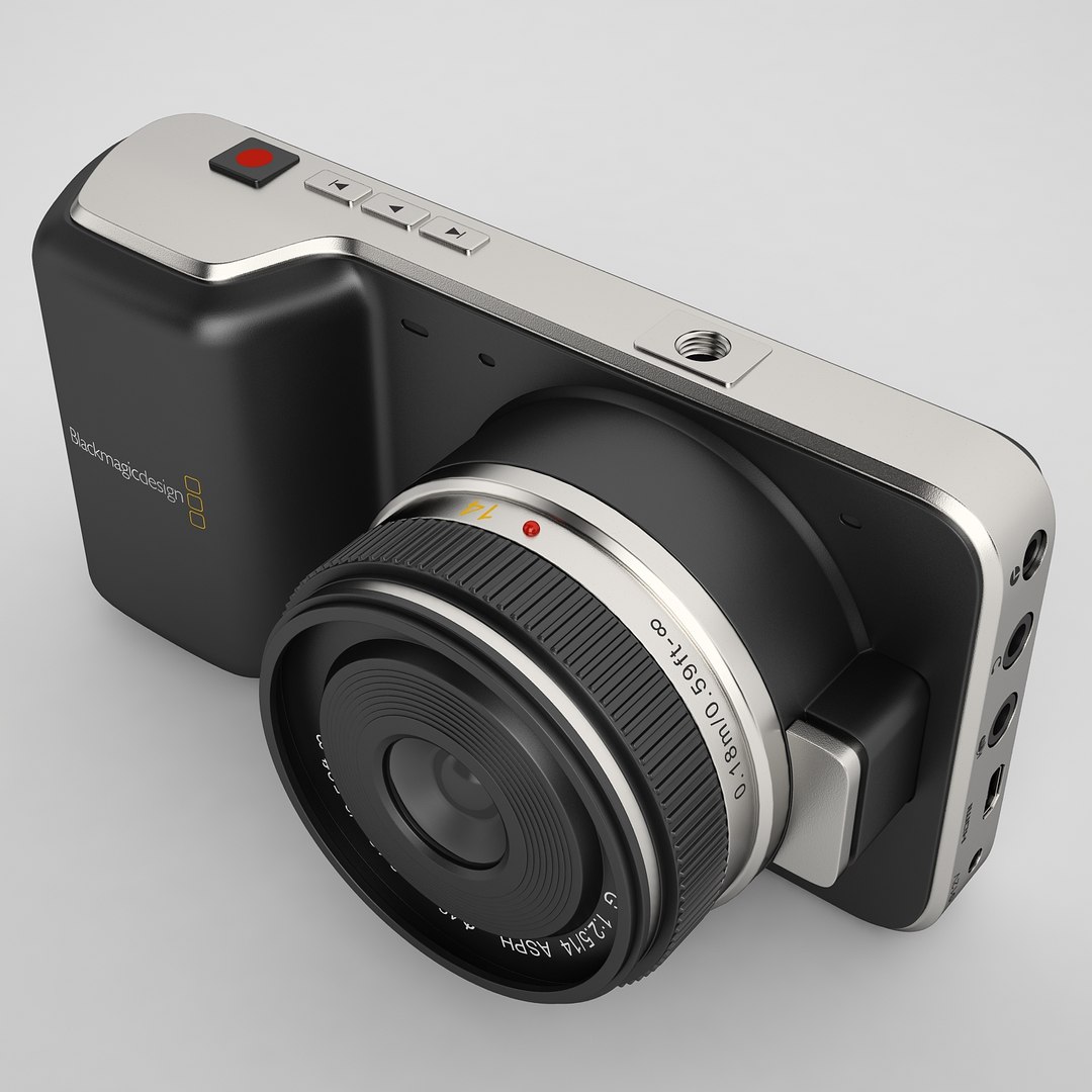 3d Blackmagic Pocket Camera Model