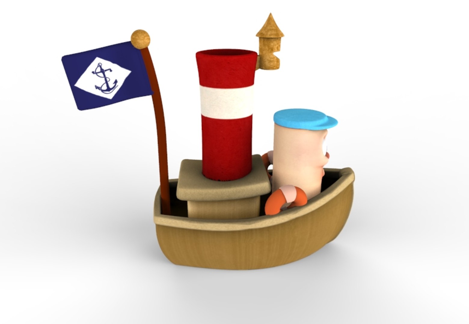 Little Toot 3d Model