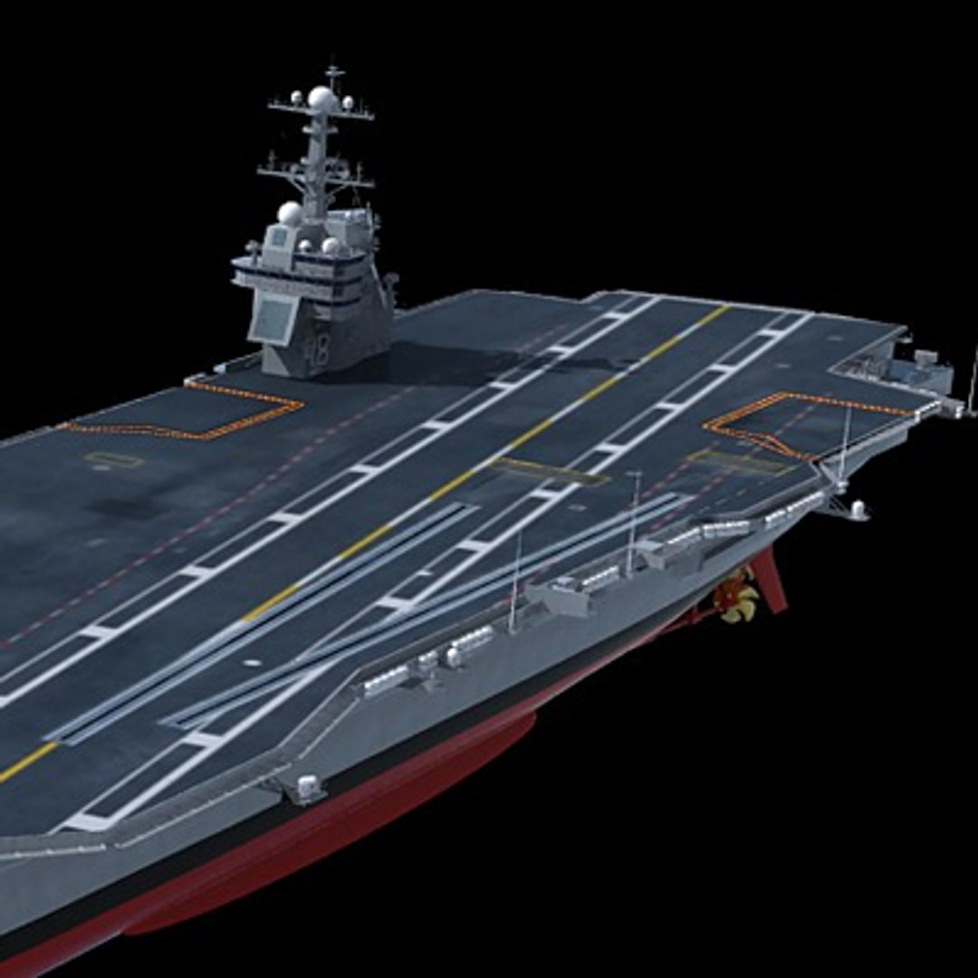 uss cvn-78 navy 3d model