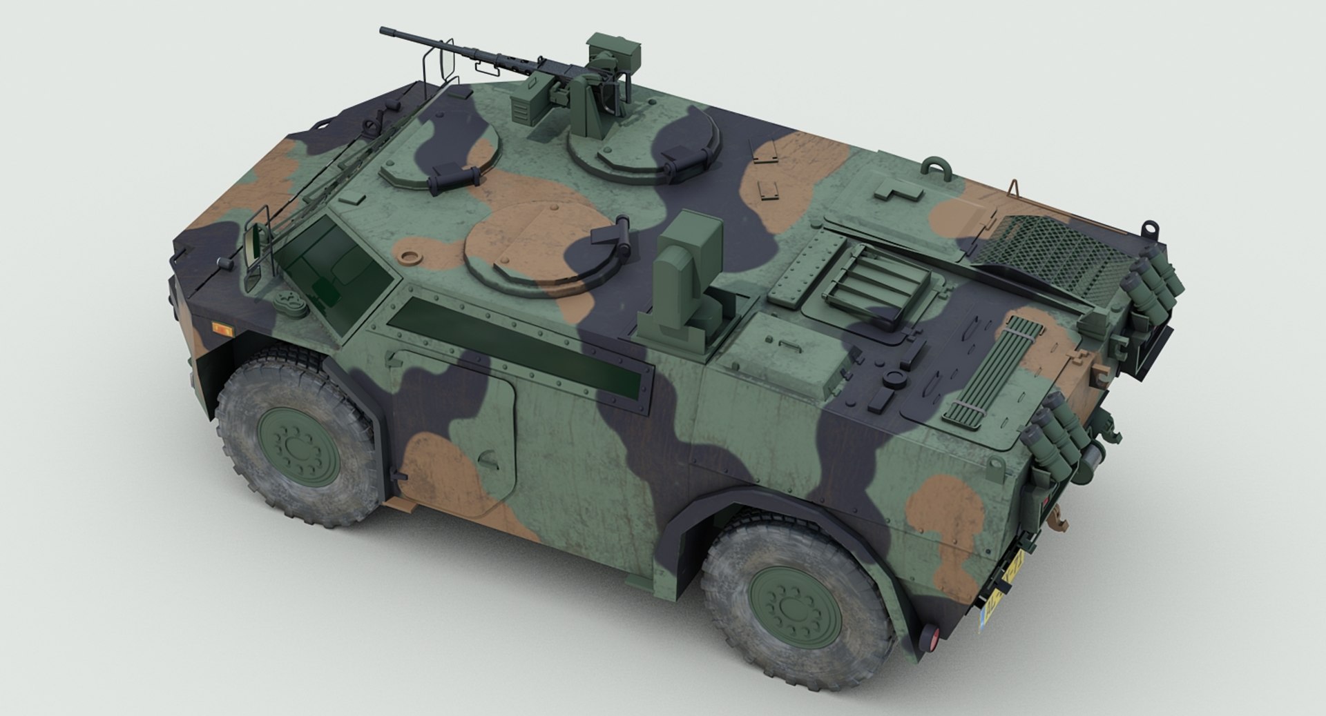 modern fennek armored car 3d max