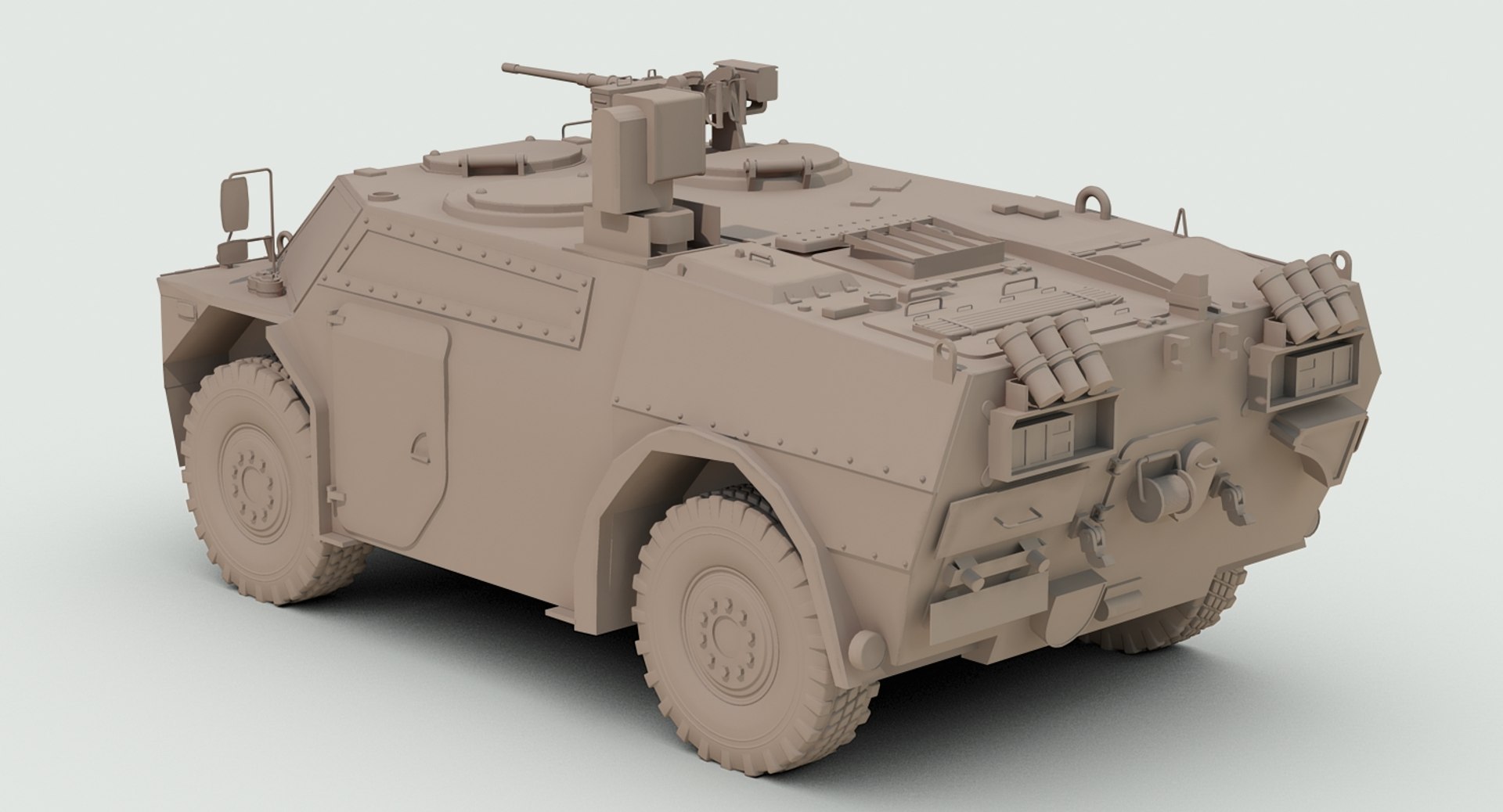 modern fennek armored car 3d max