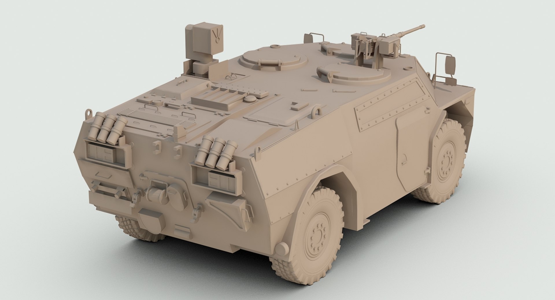modern fennek armored car 3d max