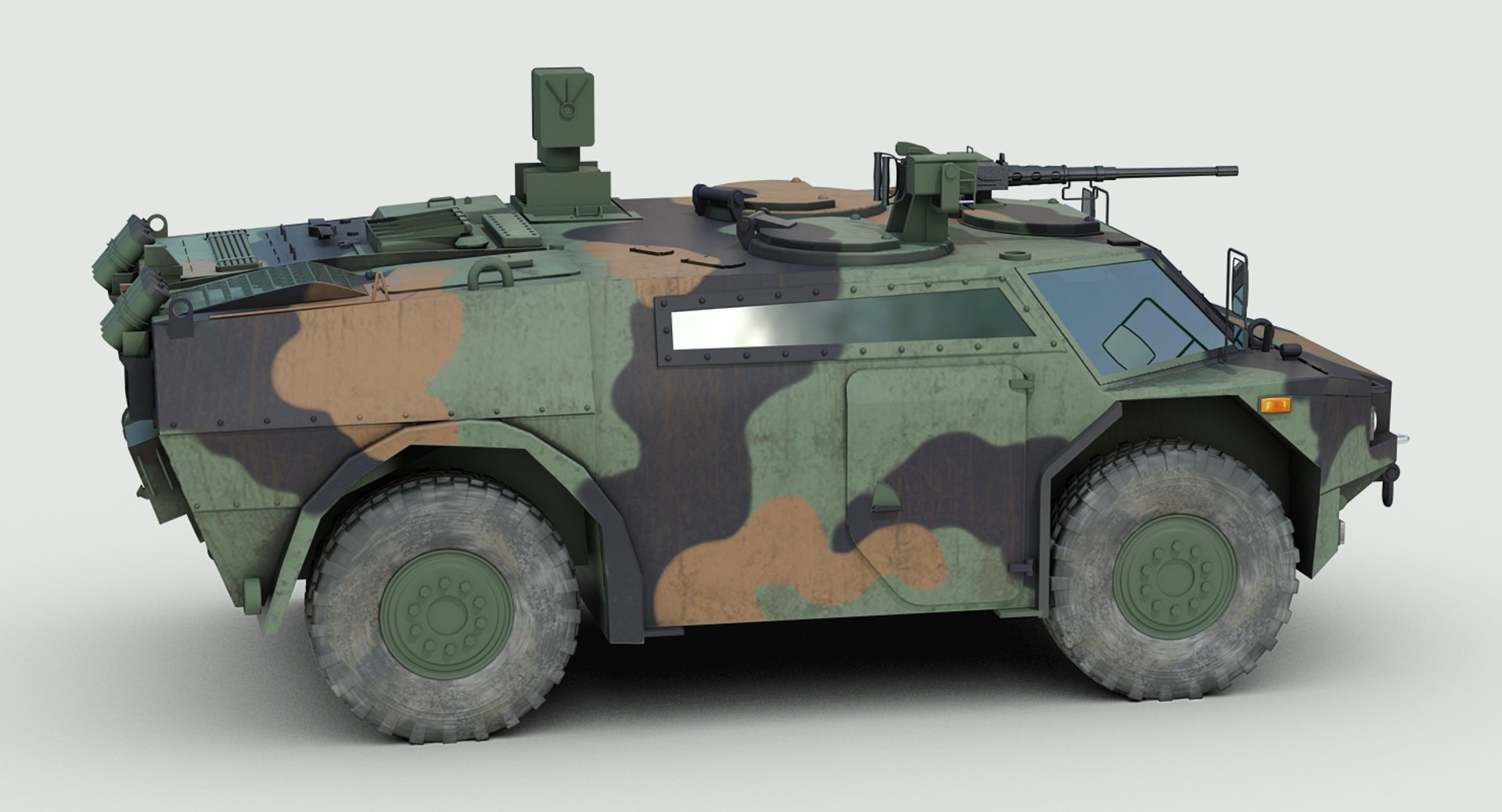 modern fennek armored car 3d max
