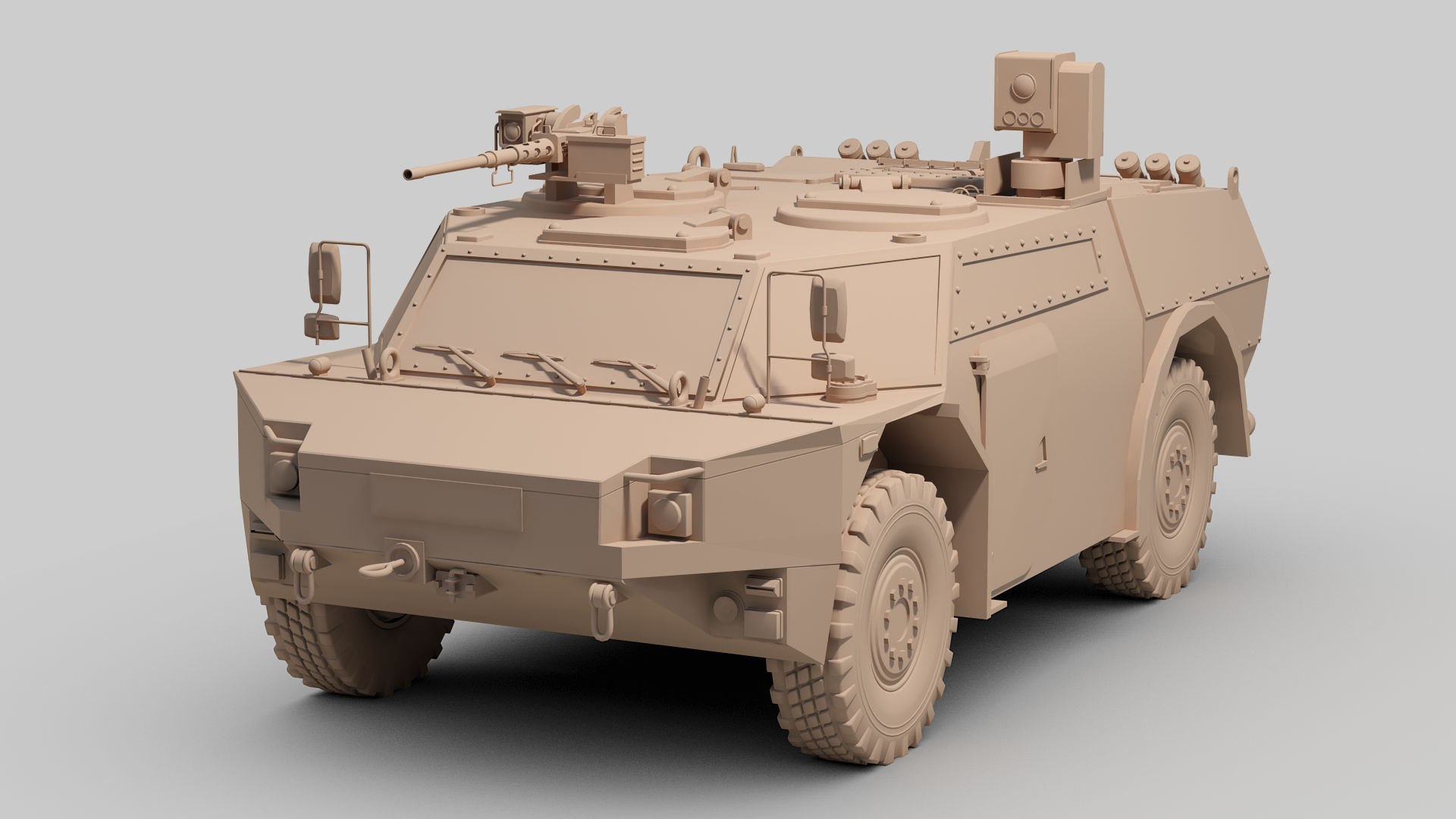 Modern Fennek Armored Car 3d Max